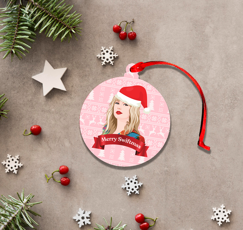 Taylor Swiftmas - Tree Ornament – Versatile Coasters
