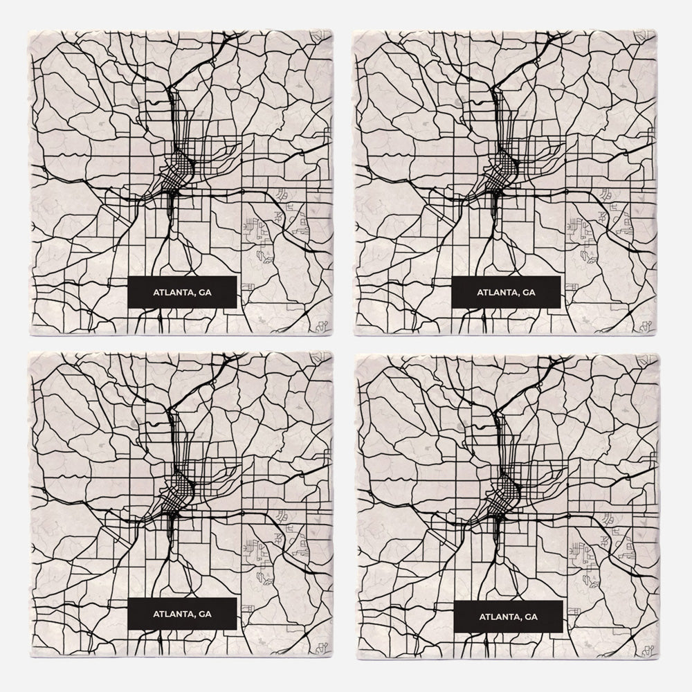 Atlanta Modern Map – Versatile Coasters