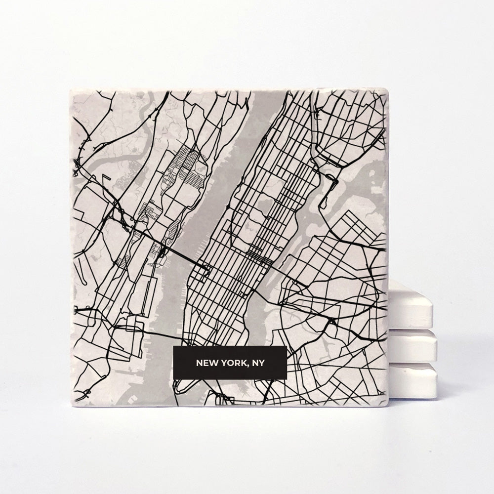 New York Modern Map – Versatile Coasters