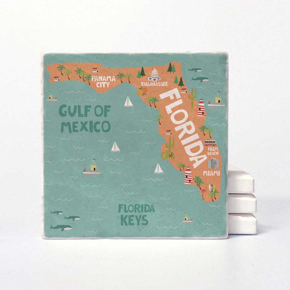 Florida State Illustration – Versatile Coasters